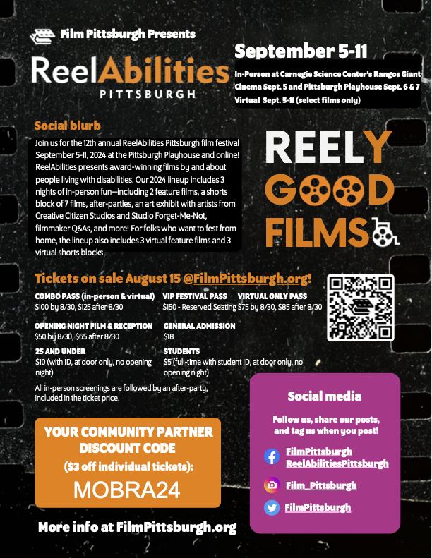 Sept. 5-11: ReelAbilities Film Festival – Access Mob Pittsburgh